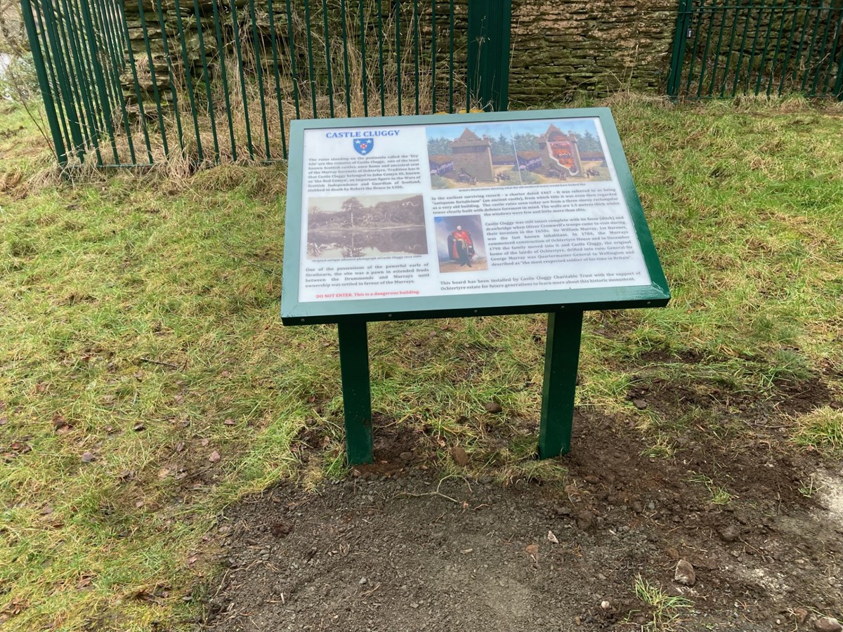 Castle Cluggy | News | HISTORICAL INTERPRETATION BOARD