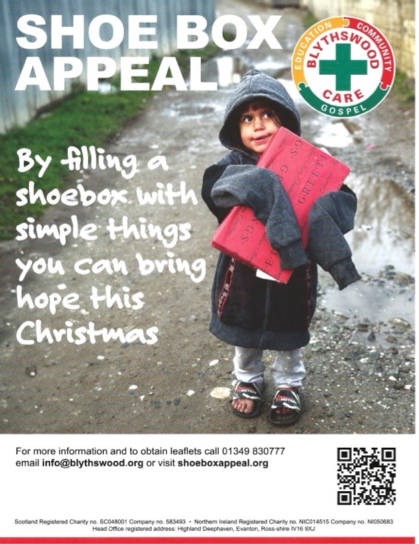 Ardchattan Parish Church | News | Blythswood Shoebox Appeal